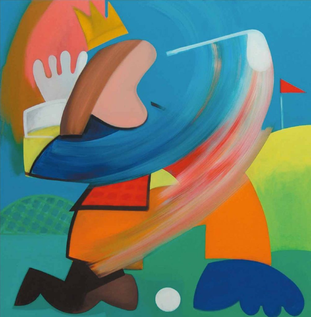 Golf King - Comic Cubism - ditArdo